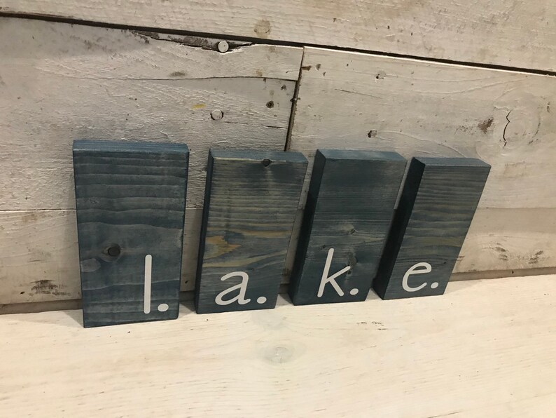 Scrabble Letters Lake Sign Alphabet Letters Scrabble | Etsy