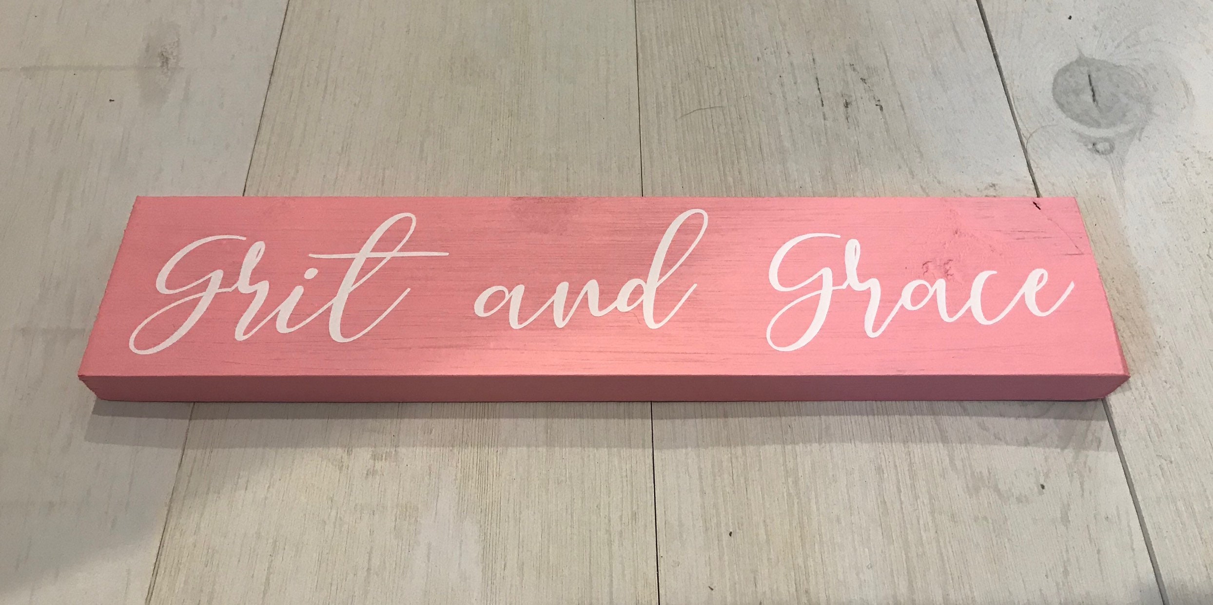 Grit and Grace Sign Little Wooden Sign Wood Sign Quote - Etsy