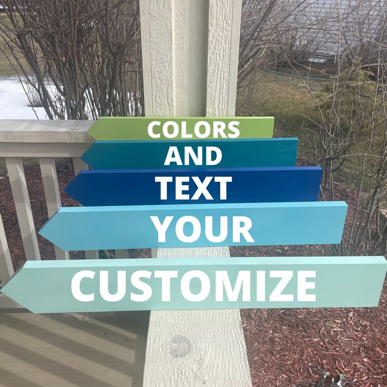 Custom Directional Signs Destination Signs Yard - Etsy