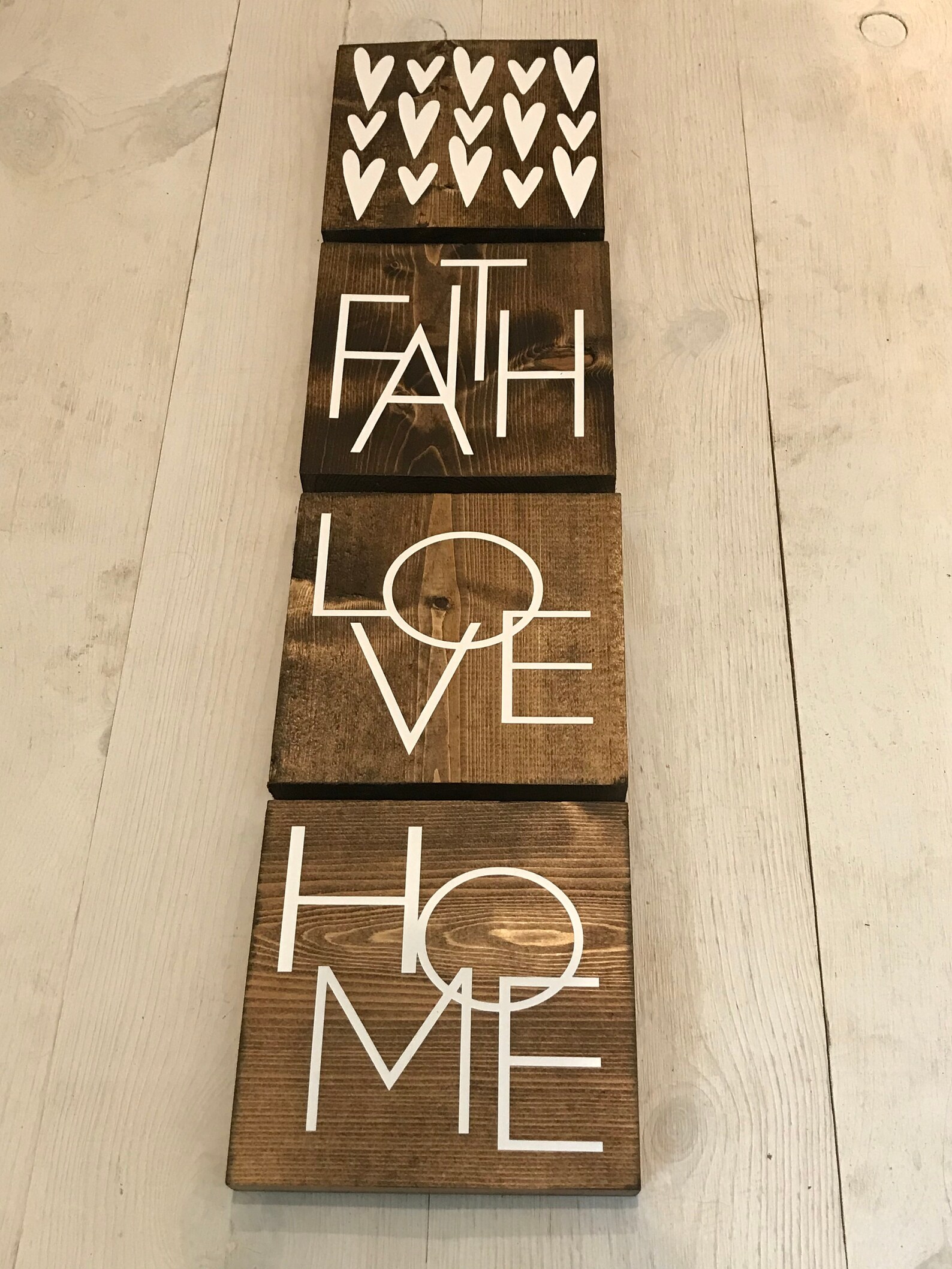 Love Home Faith Sign L Scrabble Tiles Wall Art L Gallery Wall - Etsy