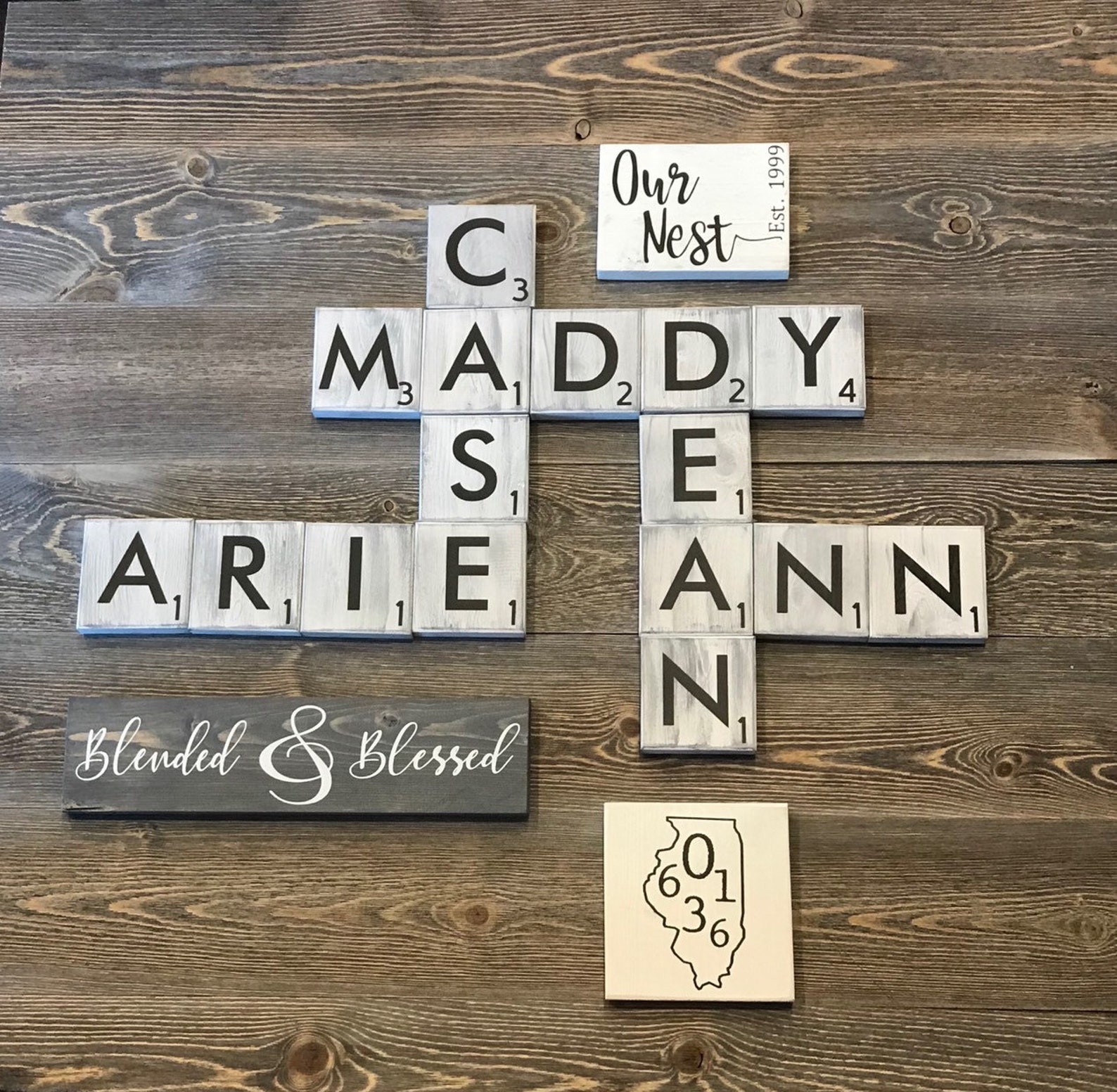 Large Scrabble Tiles L Scrabble Tiles Wall Art L Scrabble Tile | Etsy