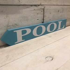 Pool Sign | Directional Sign | Beach Arrow Sign | Directional Arrow ...