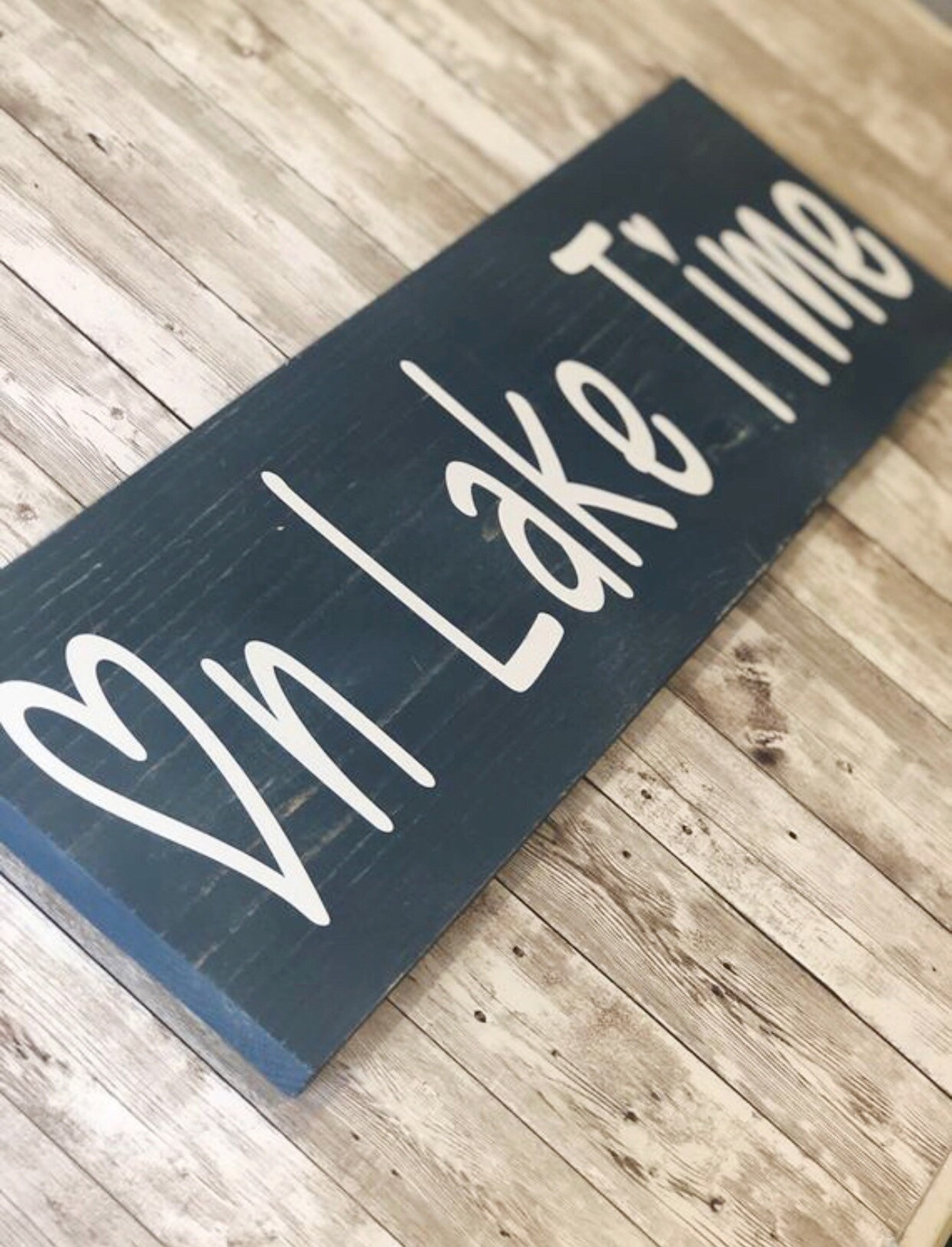 On Lake Time L Lake Sign L Lake House Decor L Lake House Sign - Etsy