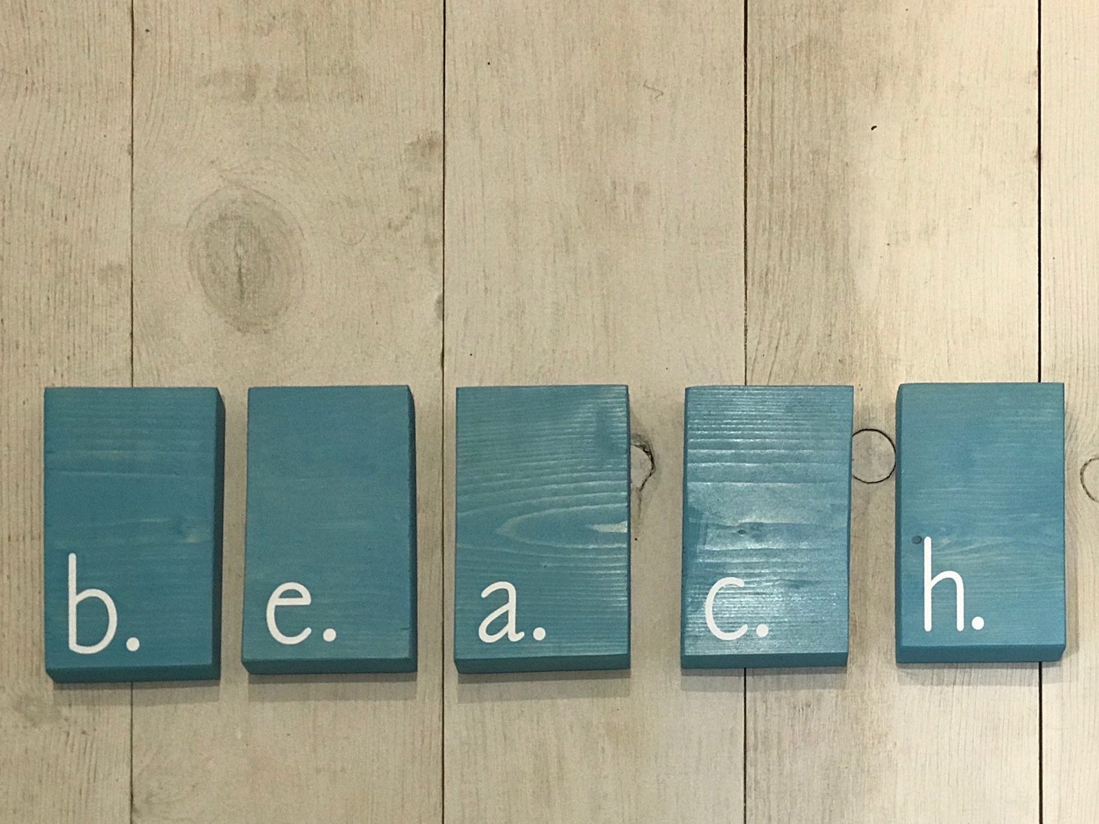 Beach Sign Beach Decor Beach Letters Scrabble Tiles Wall | Etsy