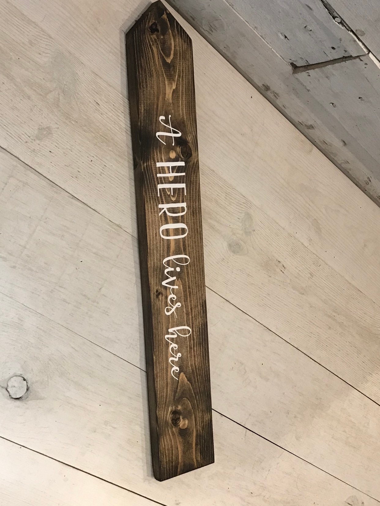 A Hero Lives Here Sign Hero Sign Nurse Sign Essential | Etsy