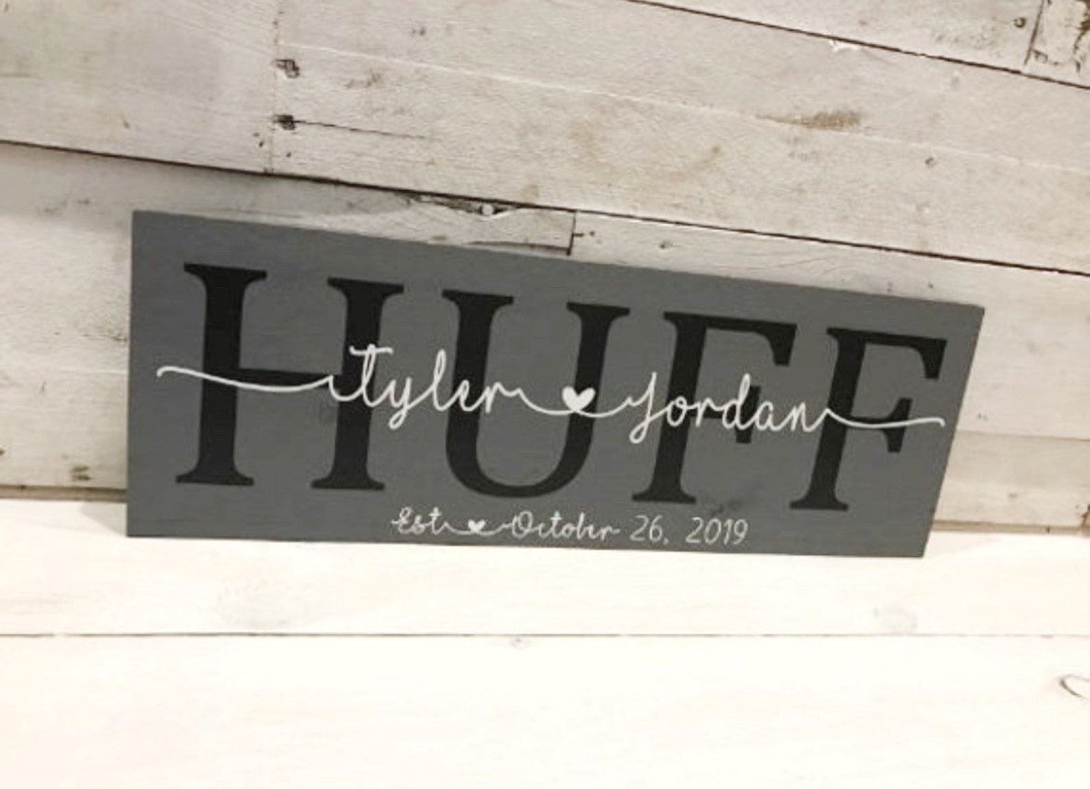 Last Name Wood Sign Personalized Wedding Gift Last Name - Etsy