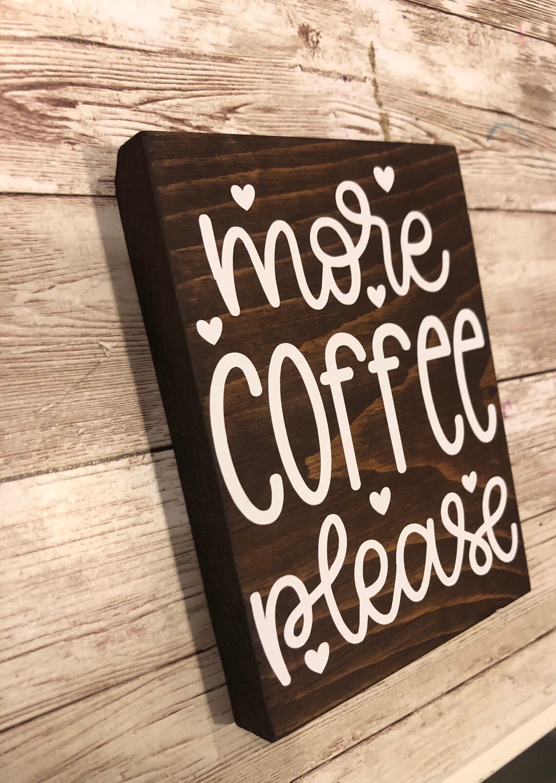 Coffee Sign L More Coffee Please L Coffee Lover L Wooden - Etsy