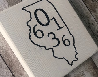 Zip Code Sign - Etsy