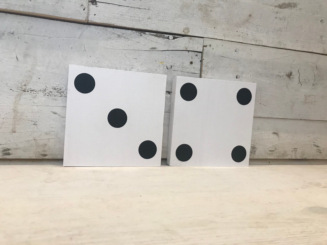 Giant Dice L Large Wall Dice L Scrabble Tile Wall Art L Gallery Wall L ...