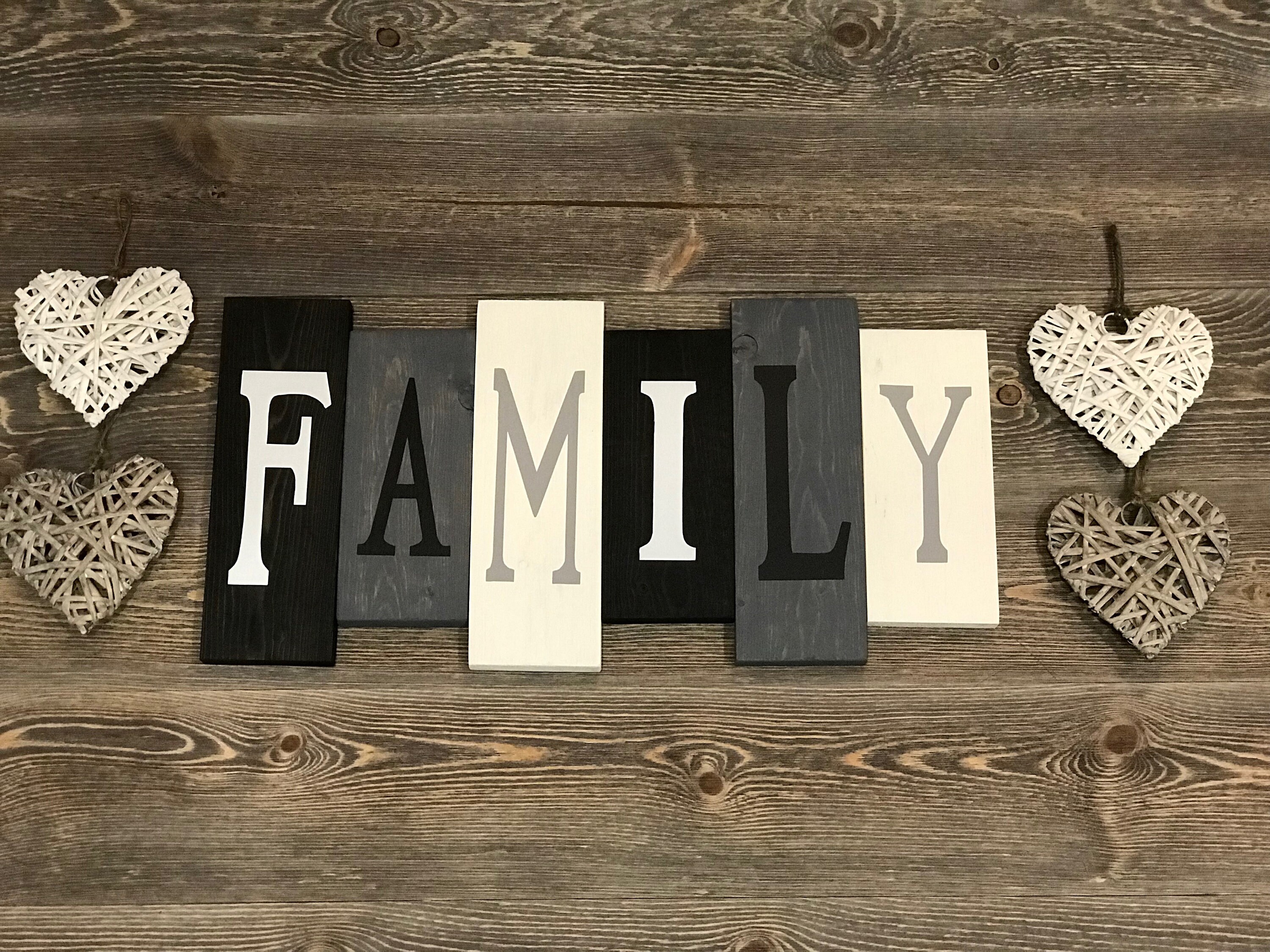 Family Family Sign Pallet Sign Rustic Decor Gallery | Etsy