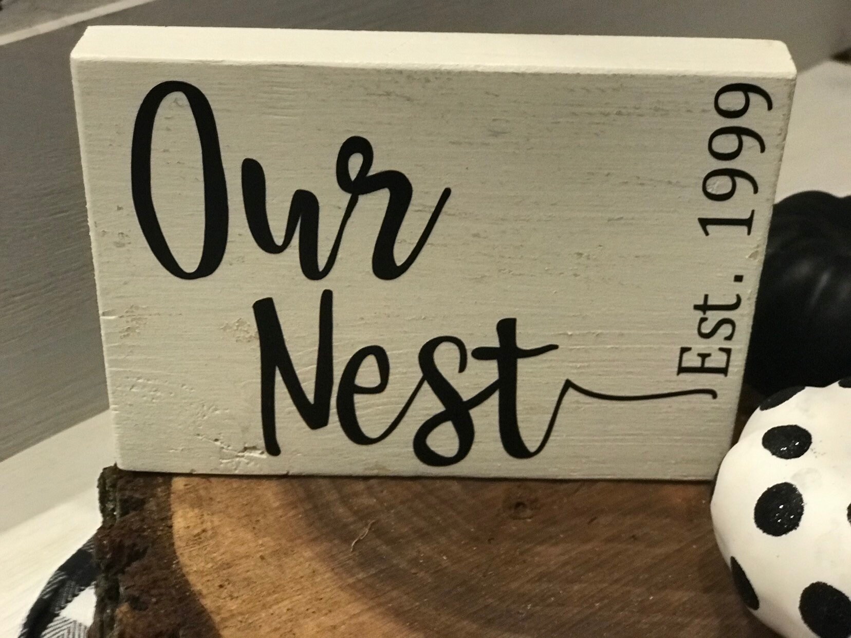 Our Nest Sign L Family Sign L Our Nest Shelf Sitter L | Etsy