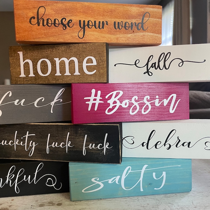 Word Blocks - Etsy