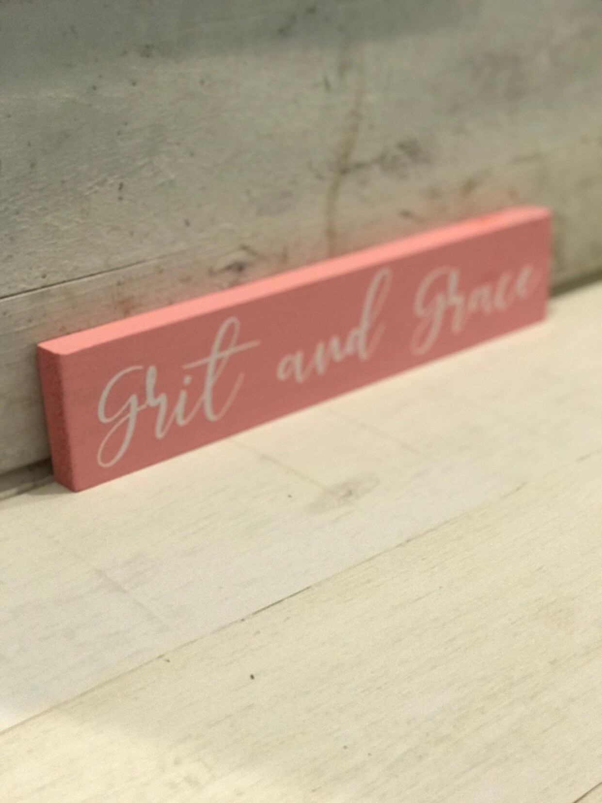 Grit and Grace Sign Little Wooden Sign Wood Sign Quote | Etsy