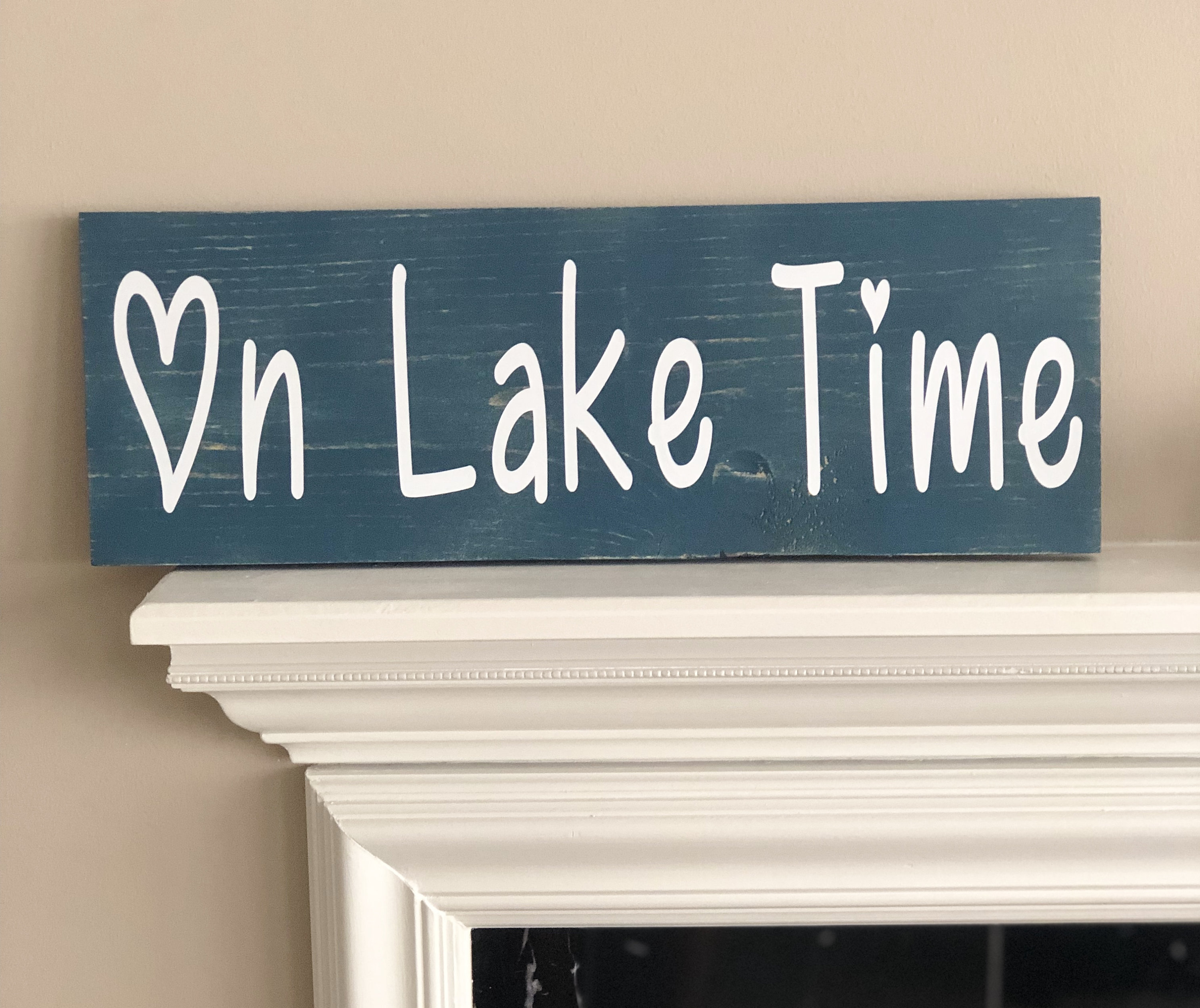 On Lake Time L Lake Sign L Lake House Decor L Lake House Sign - Etsy