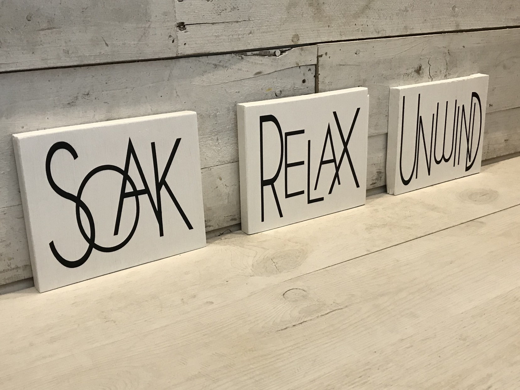 Bathroom Signs L Soak Relax Unwind Signs L Bathroom Decor L | Etsy
