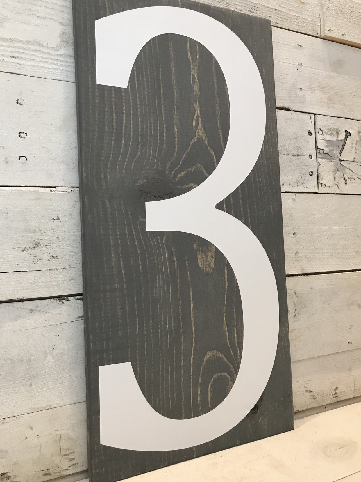 Large Number Sign L Wooden Number Sign L Party of Sign L | Etsy