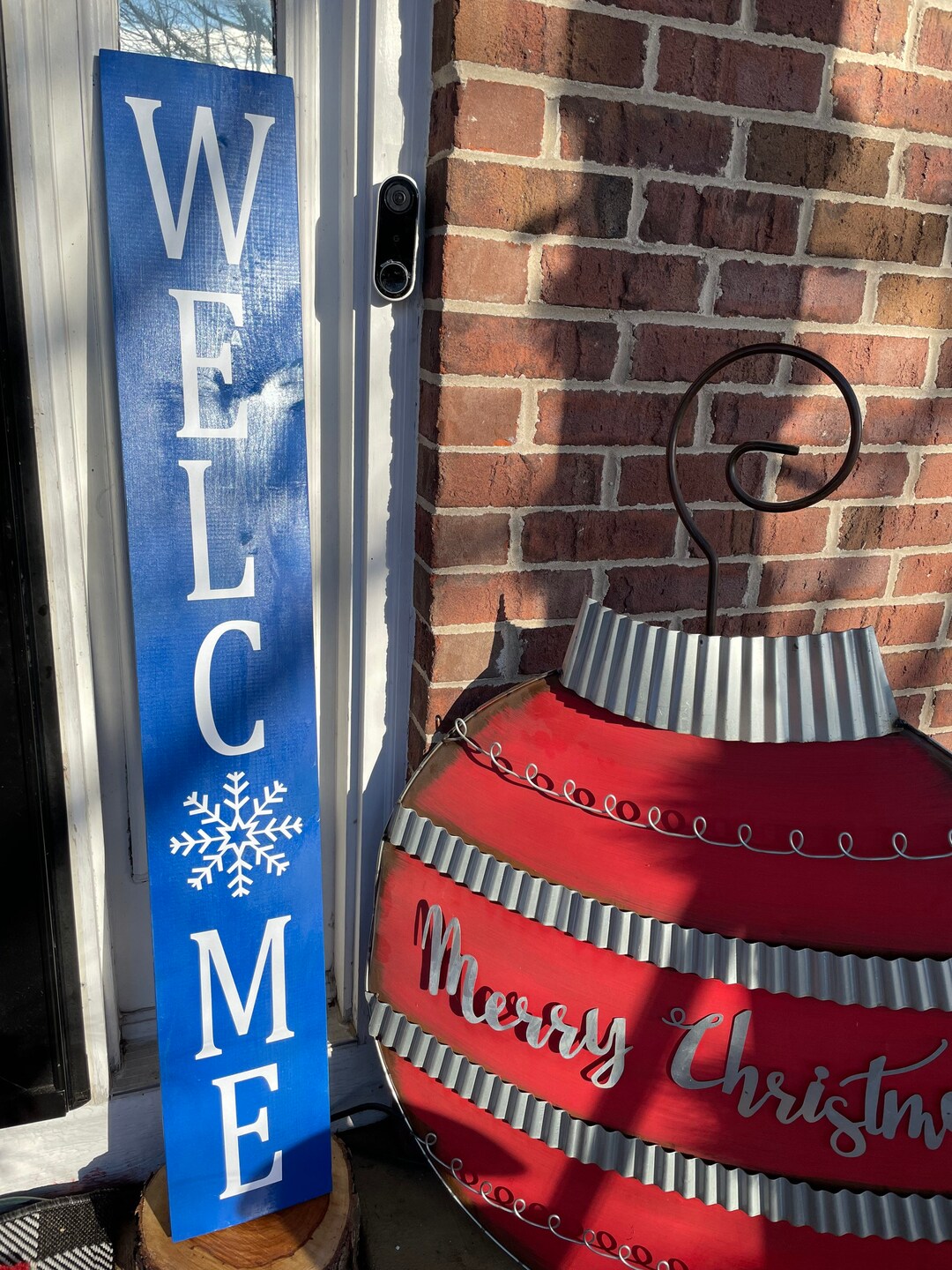 Holiday Welcome Sign| Winter Welcome Sign| Christmas Welcome Sign ...