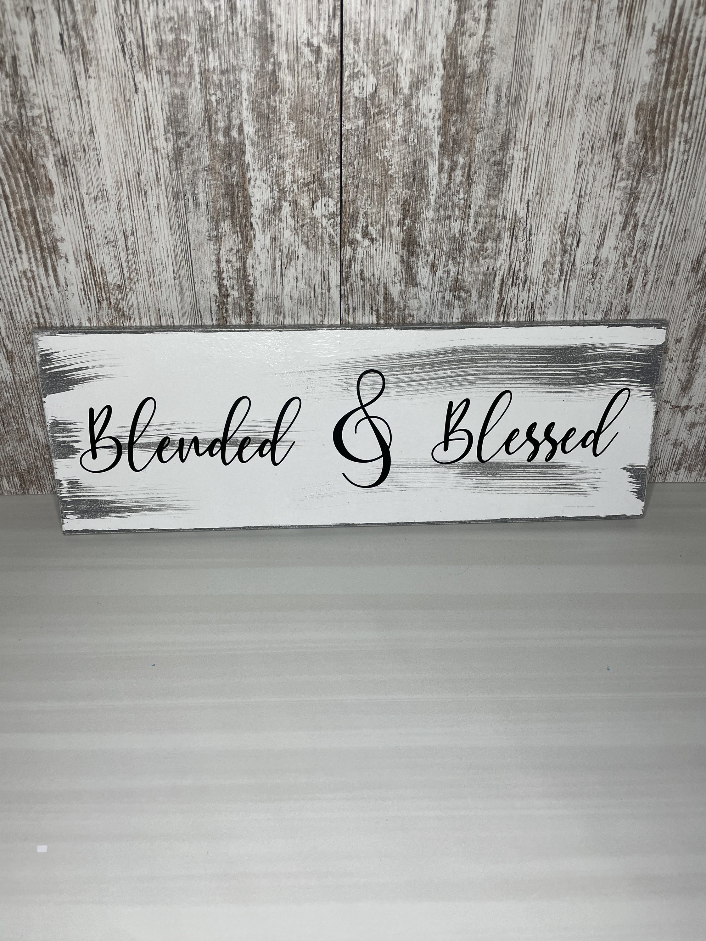 Blended and Blessed Wood Sign L Blended Family Wedding Gift L - Etsy Canada