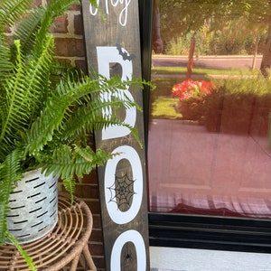 Hey Boo Welcome Sign Large Porch Sign Welcome Sign Front - Etsy