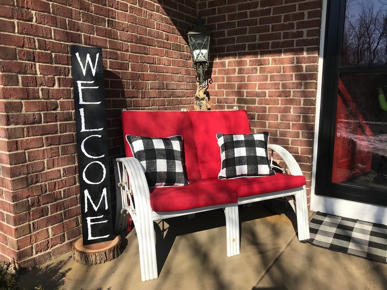 Welcome Sign for Front Porch Large Porch Sign Porch Signs | Etsy