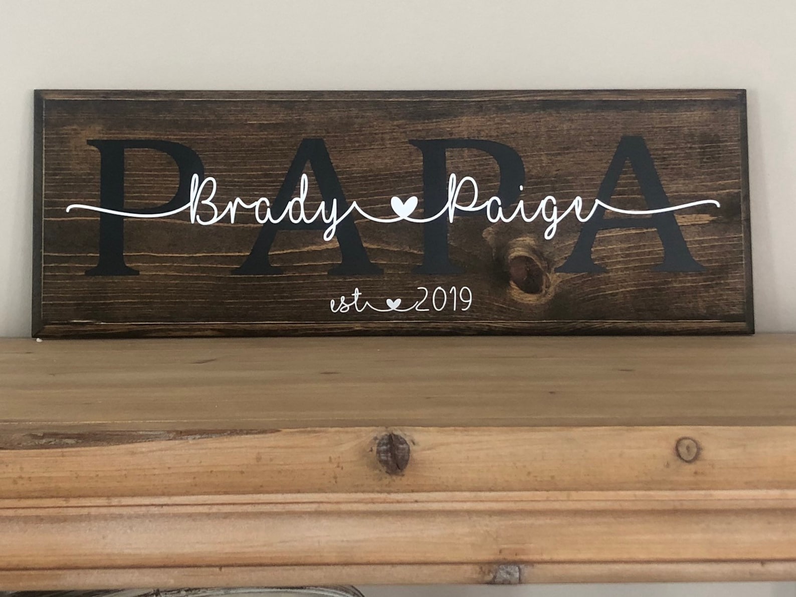 Fathers Day Gift Dad Sign Wooden Dad Sign Dad and Kids - Etsy