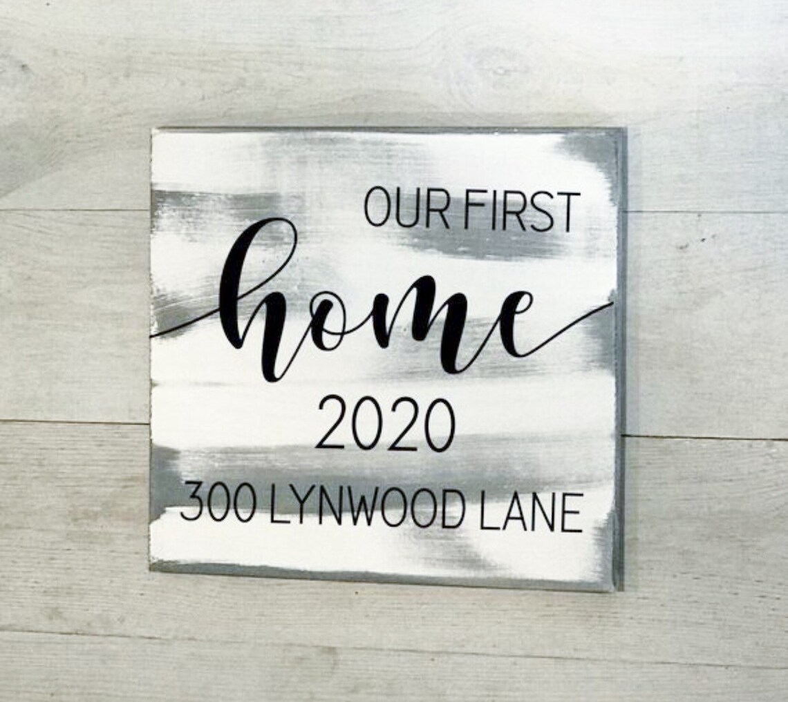 Our First Home Sign L Established Sign L New Home Sign L - Etsy