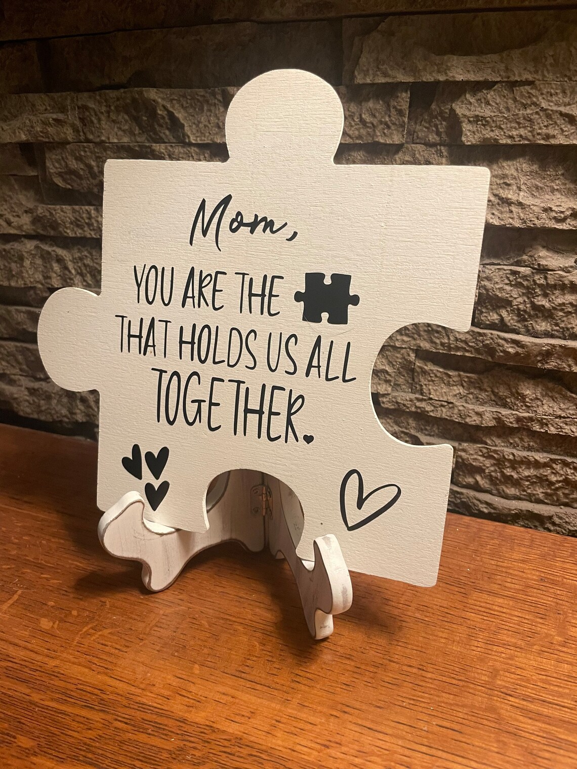 Puzzle Piece Mom Sign Mother's Day Puzzle Piece Mom - Etsy