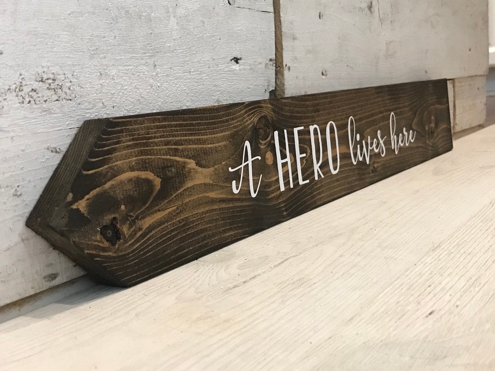 A Hero Lives Here Sign Hero Sign Nurse Sign Essential | Etsy