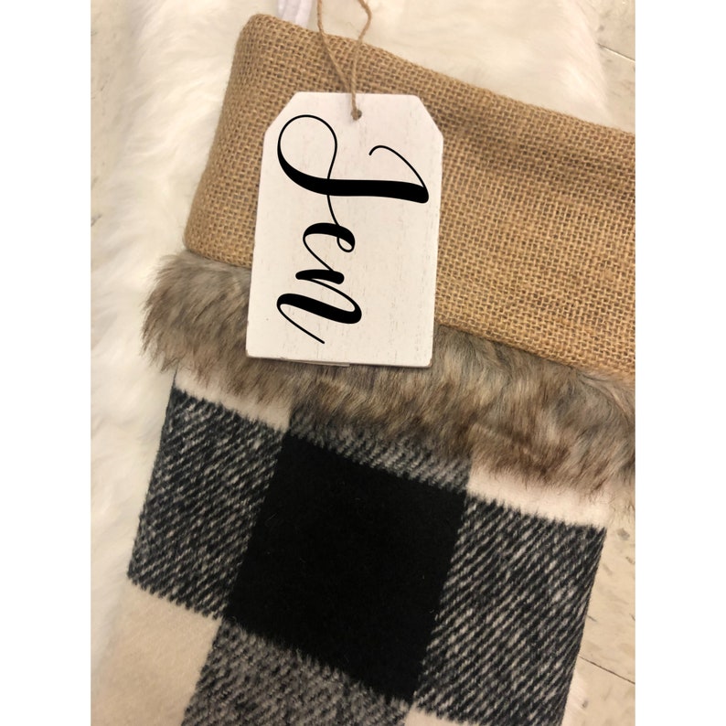 Custom Stocking Tags Custom Vinyl Name Tag Gift Tag - Etsy