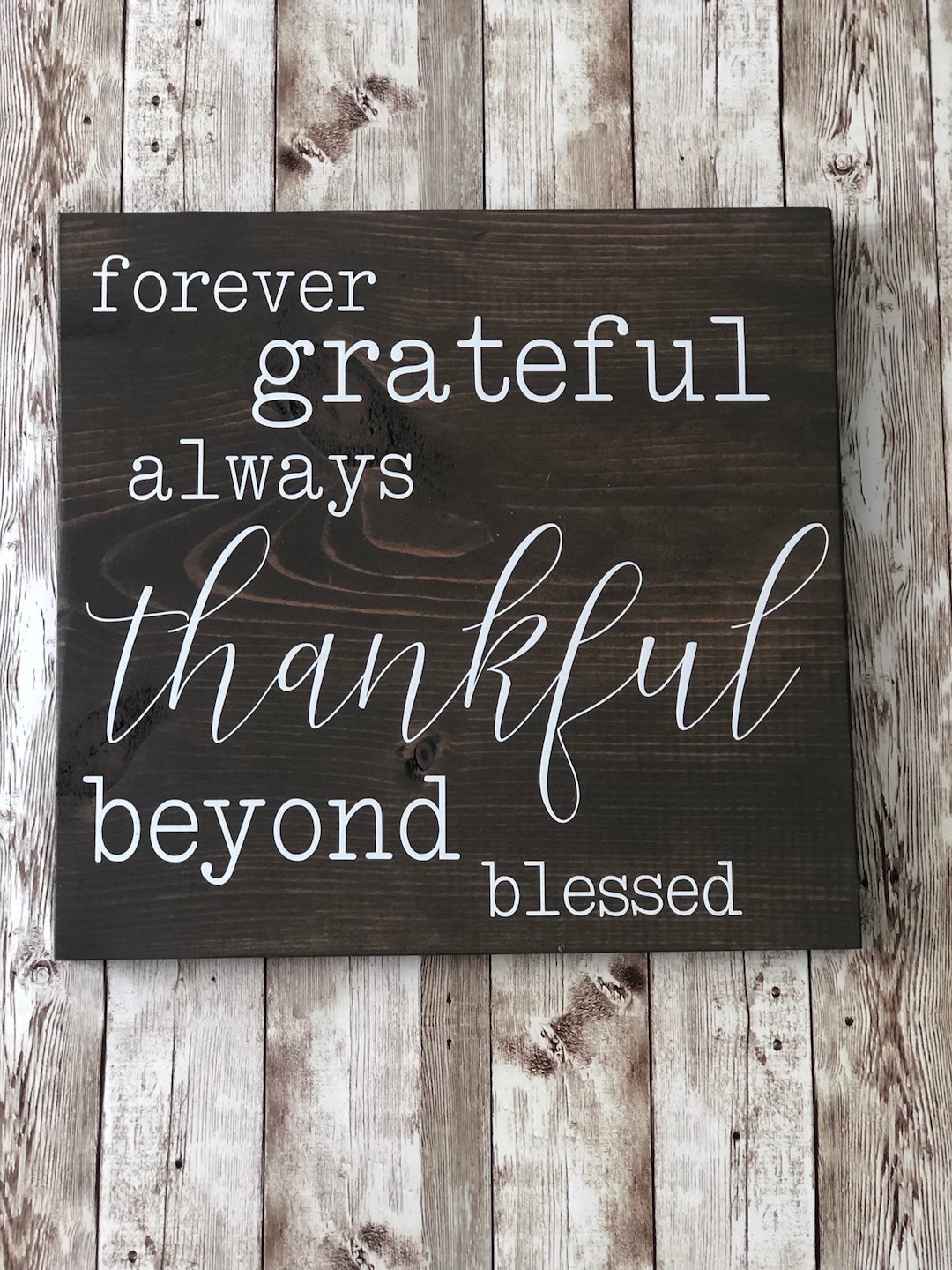 Grateful Thankful Blessed Sign L Grateful Sign L Thankful Sign L ...