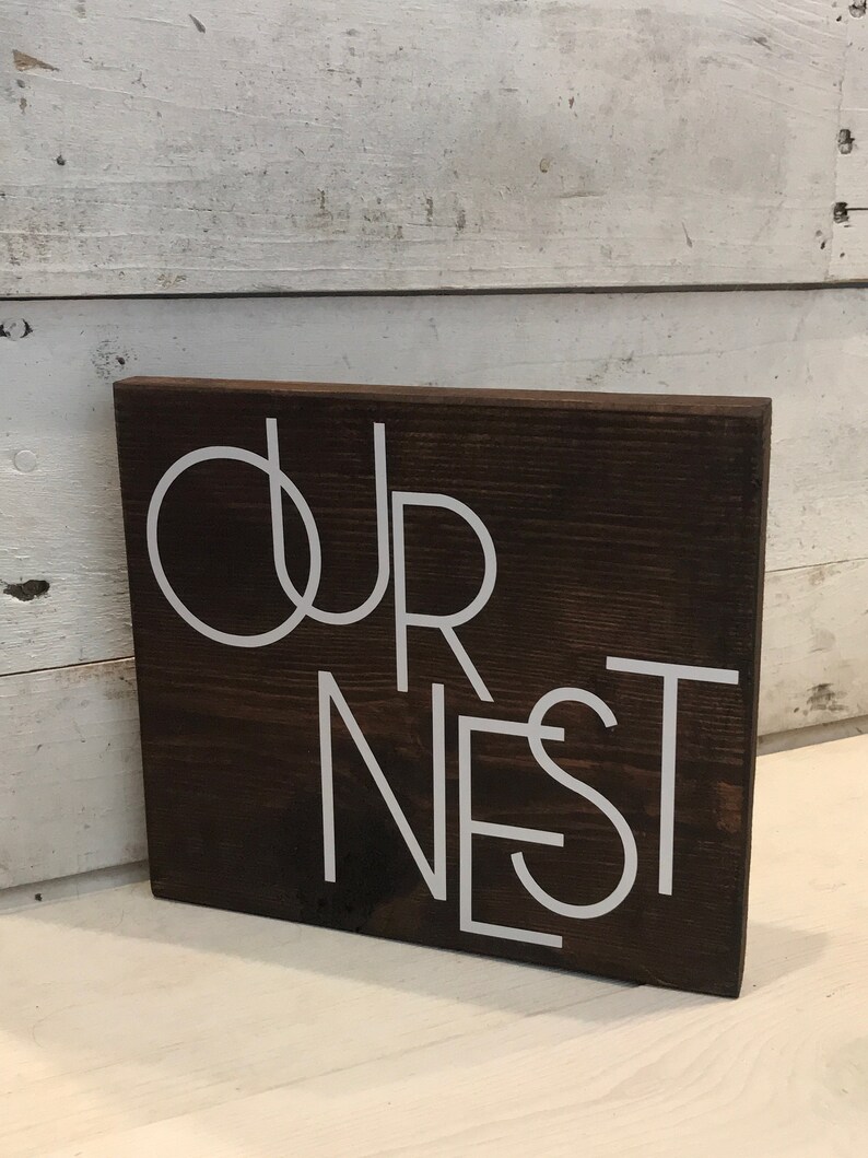 Our Nest Sign L Our Nest Decor L Our Nest Shelf Sitter L Our | Etsy