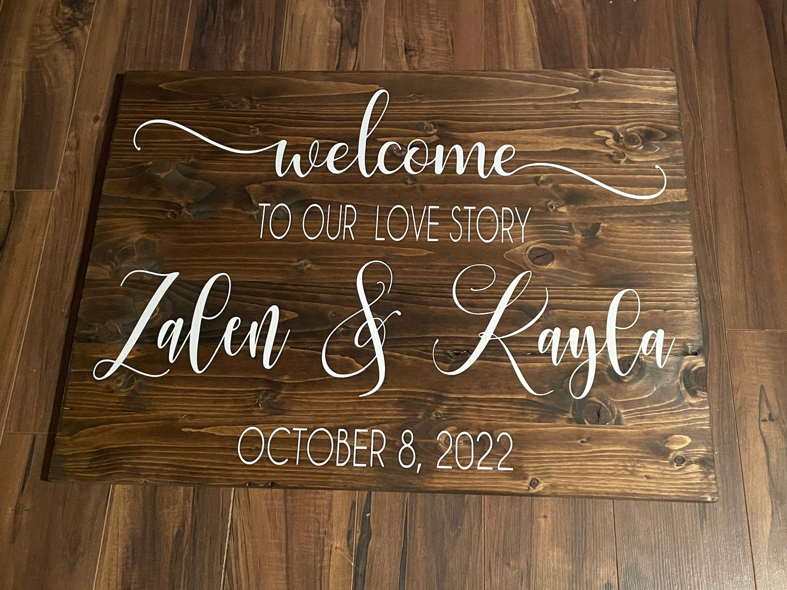 Wedding Welcome Sign Welcome to Our Love Story Welcome - Etsy