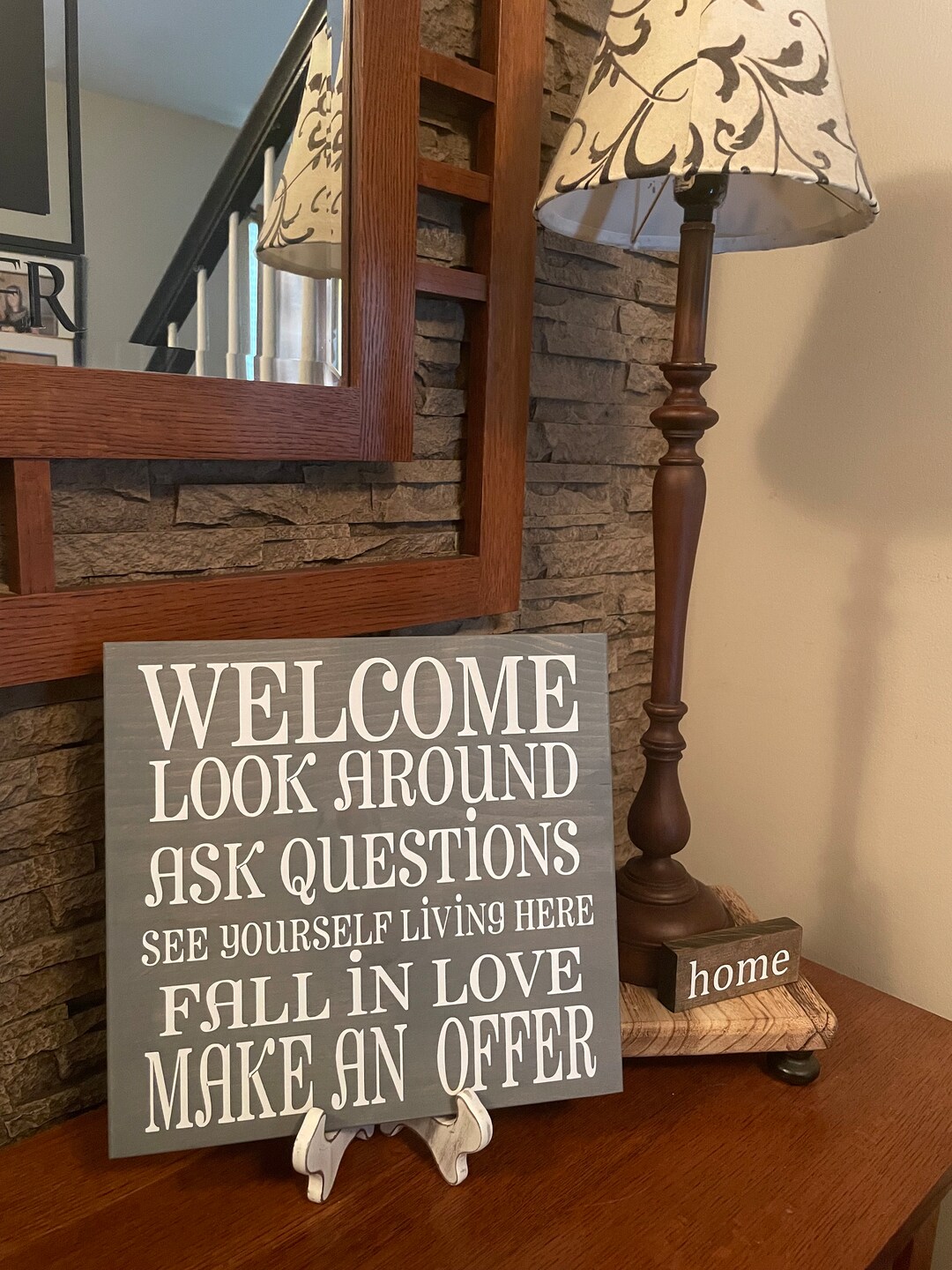 Realtor Open House Sign: Farmhouse Welcome Decor (12x12) - Etsy