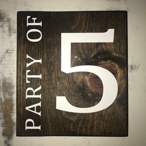Party of 5 Sign L Family Sign L Gallery Wall L Wall Decor L Family Wall ...