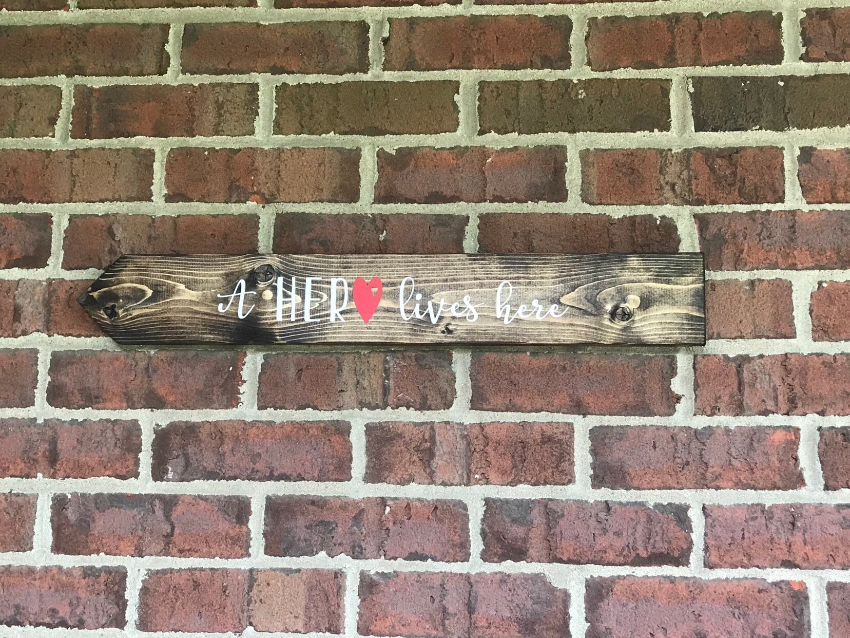 A Hero Lives Here Sign Hero Sign Nurse Sign Essential | Etsy