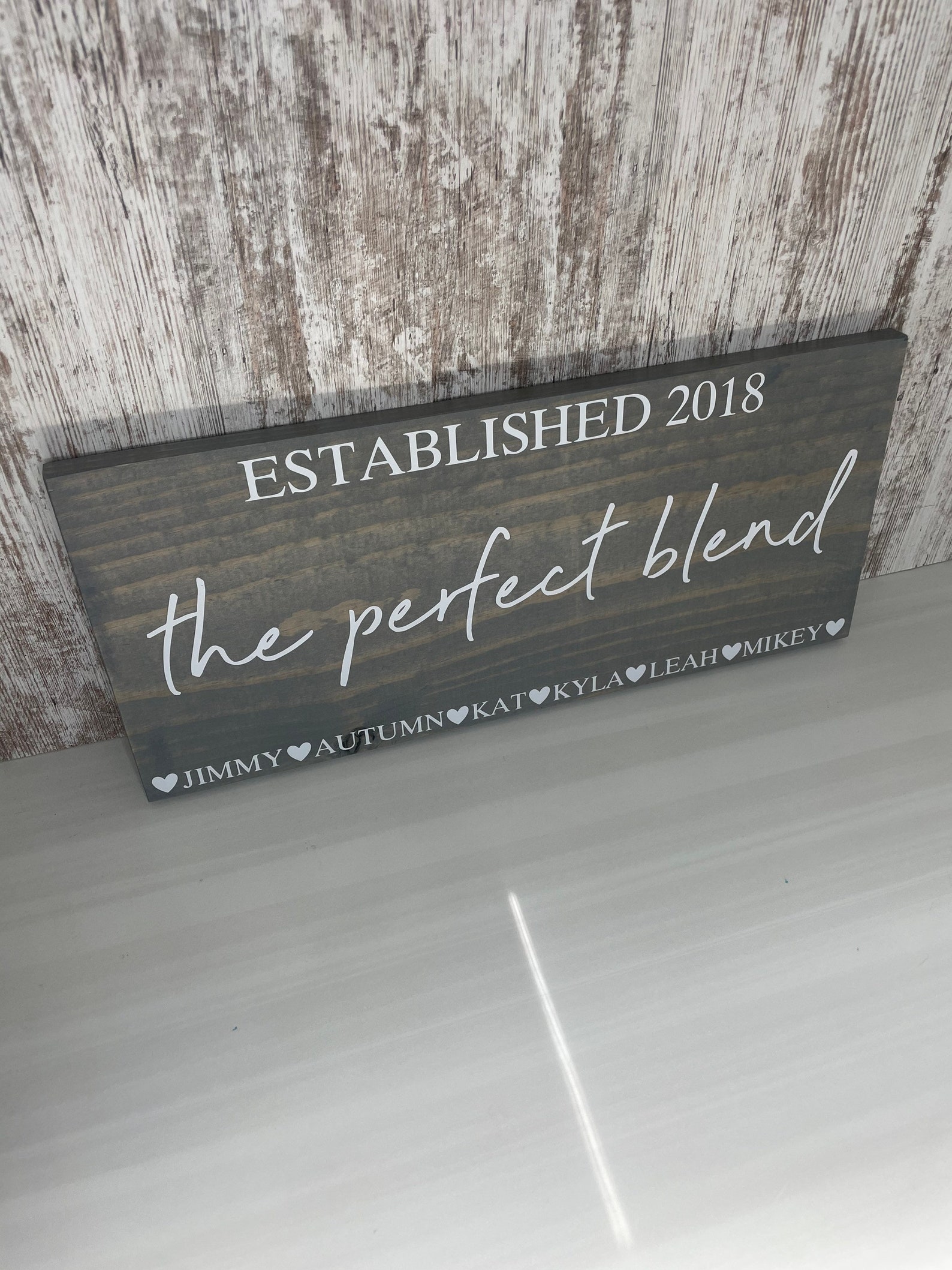 The Perfect Blend Family Sign Blended Family Sign | Etsy