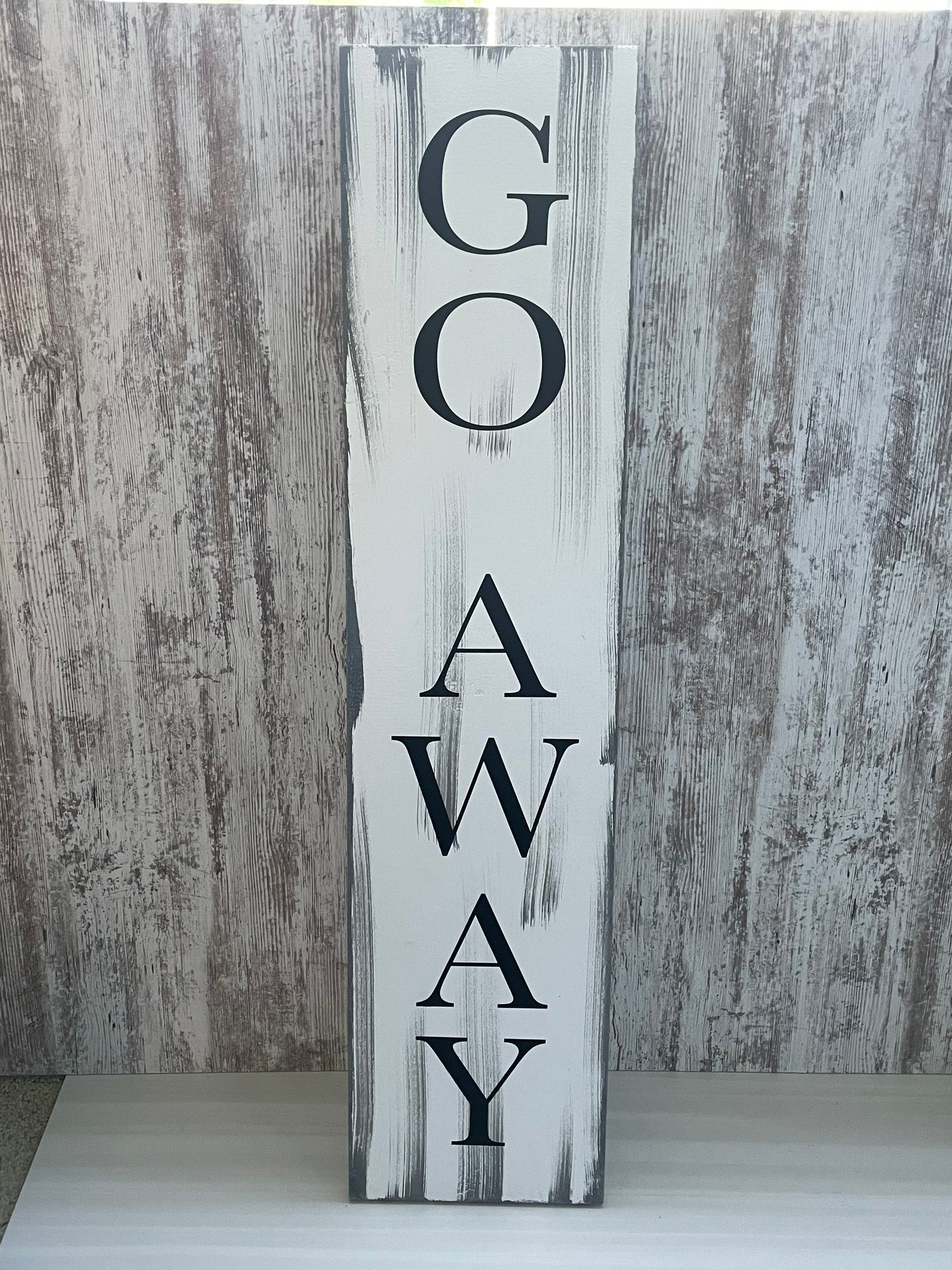 Go Away Porch Sign Welcome Sign Farmhouse Porch Decor - Etsy