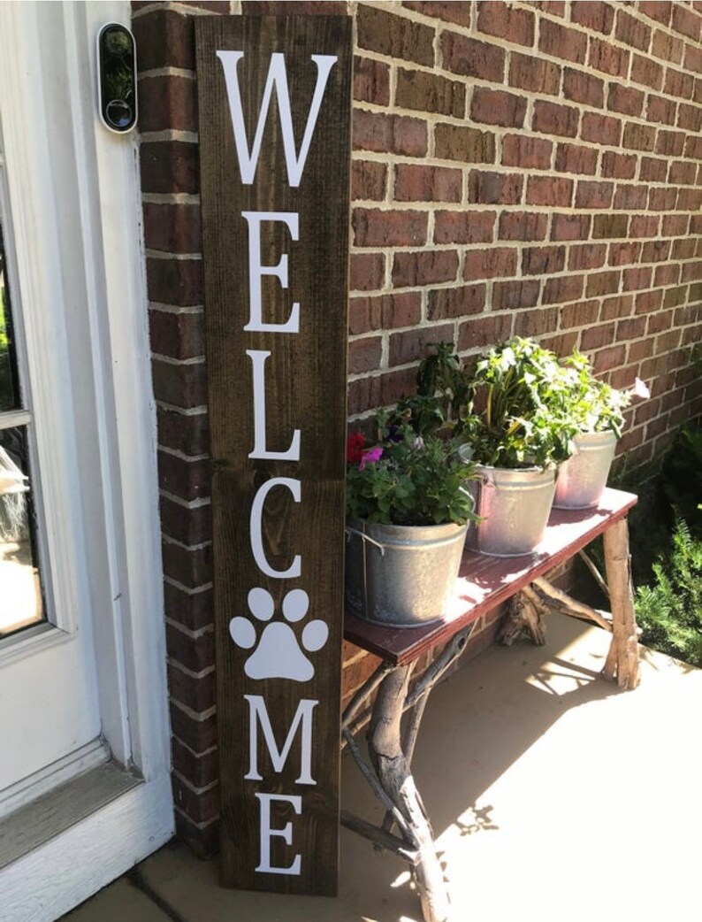 Welcome Sign for Front Porch Large Porch Sign Porch Signs | Etsy
