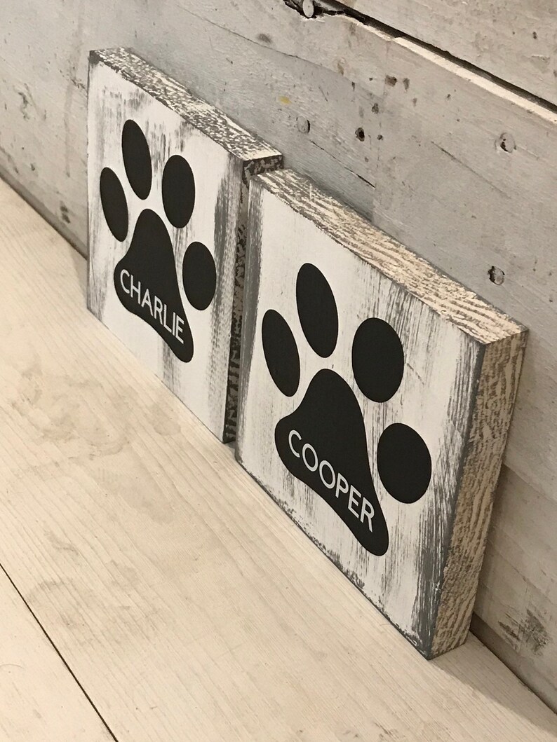 Scrabble Tiles Wall Art Dog Signs Dog Name Signs Family - Etsy