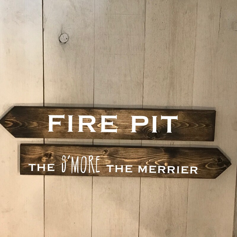 Fire Pit Sign - Etsy