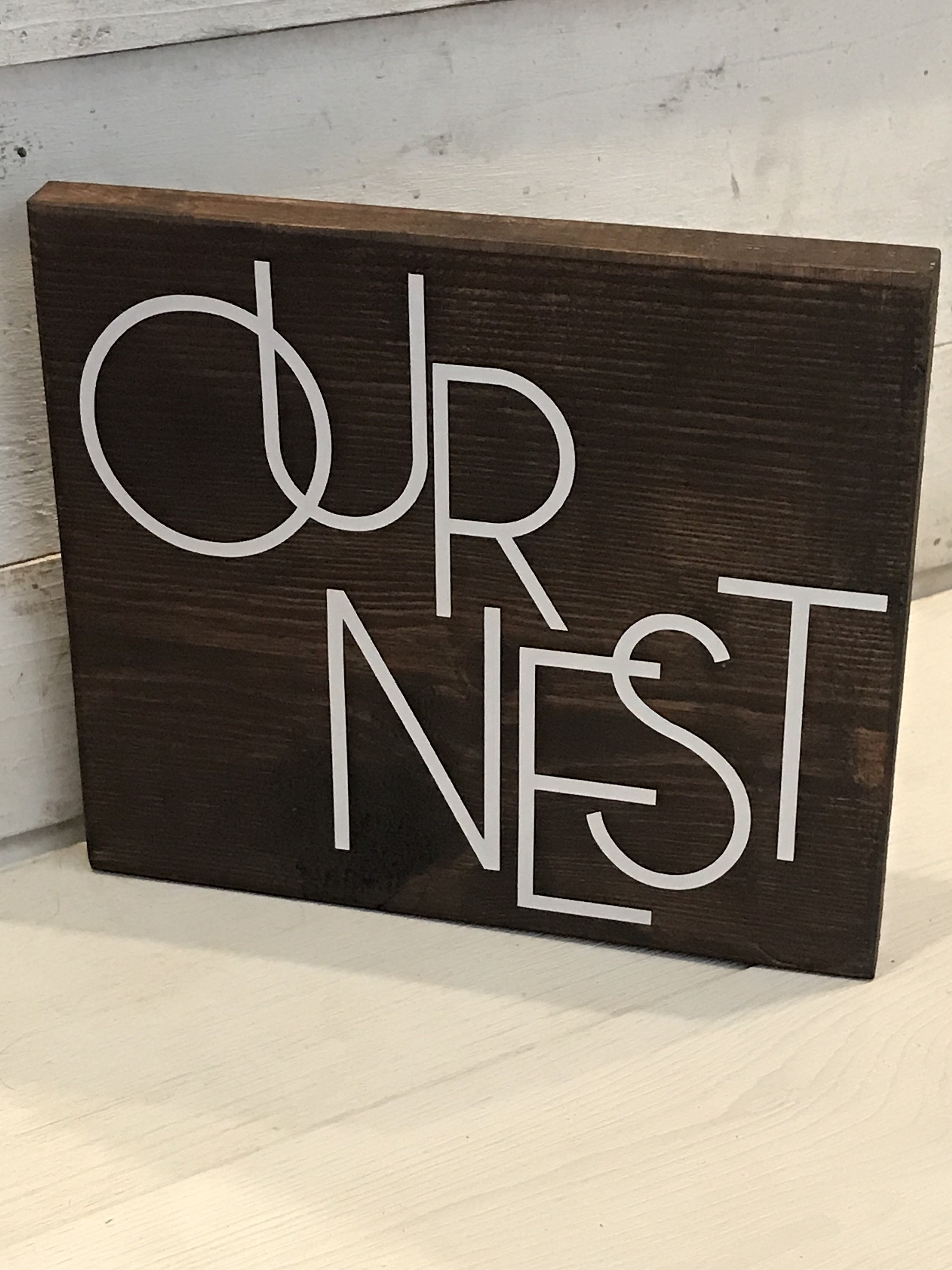 Our Nest Sign L Our Nest Decor L Our Nest Shelf Sitter L Our | Etsy