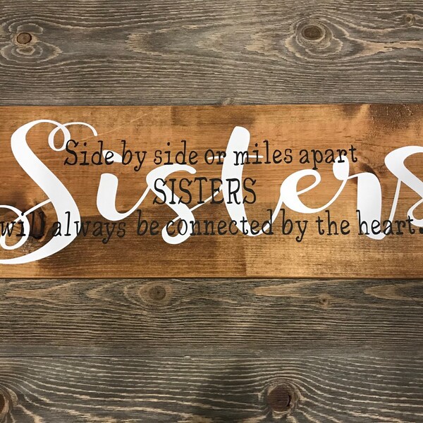 Sisters Wood Sign - Etsy