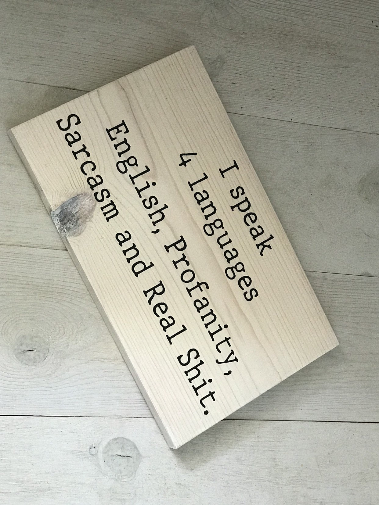 I Speak 4 Languages English Profanity Sarcasm and Real Shit | Etsy