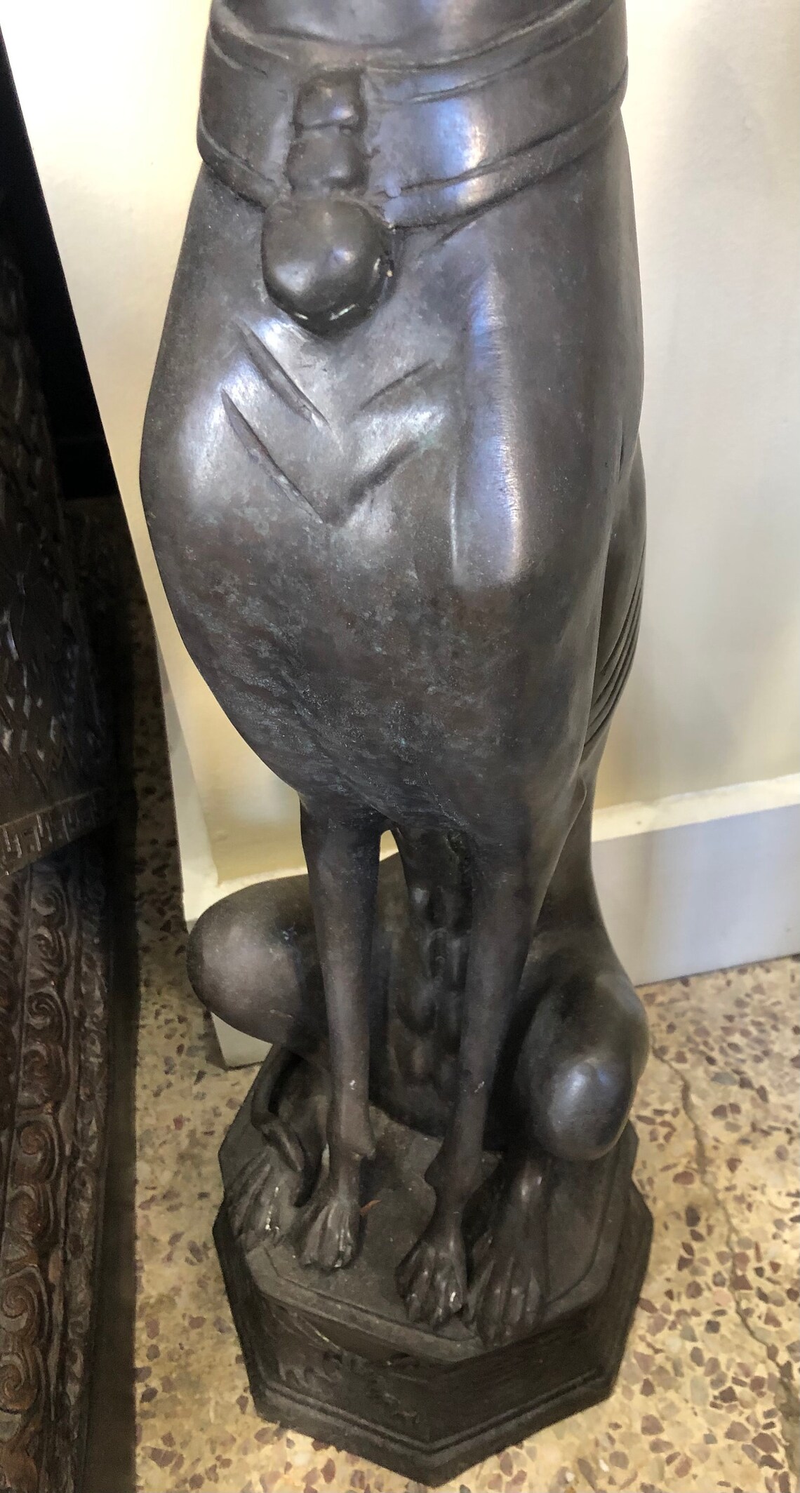 Set of Large Bronze Greyhound Sculptures Guard Dog Statues Pet - Etsy