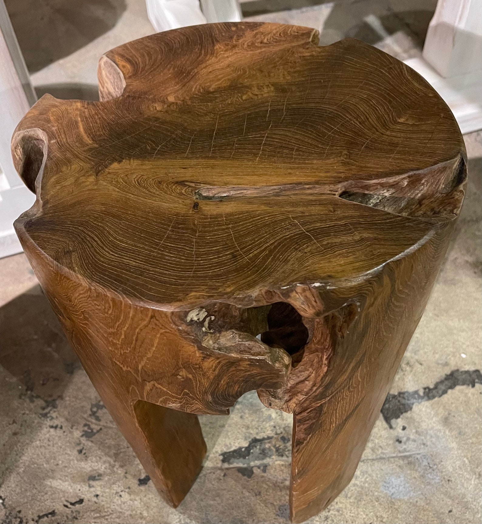 Teak Root Stool Teak Driftwood Table Teak Wood Plant Stand - Etsy
