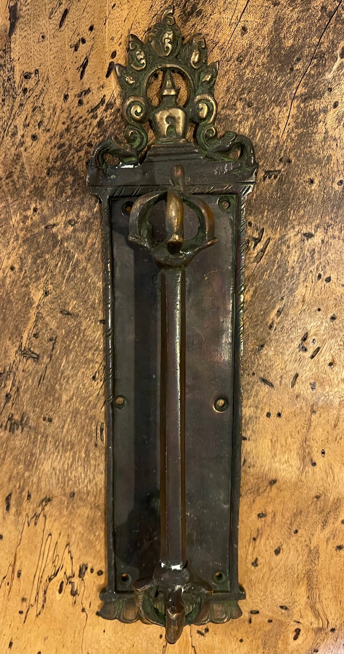 Vintage Brass Ornate Door Handle Decorative Door Pull | Etsy