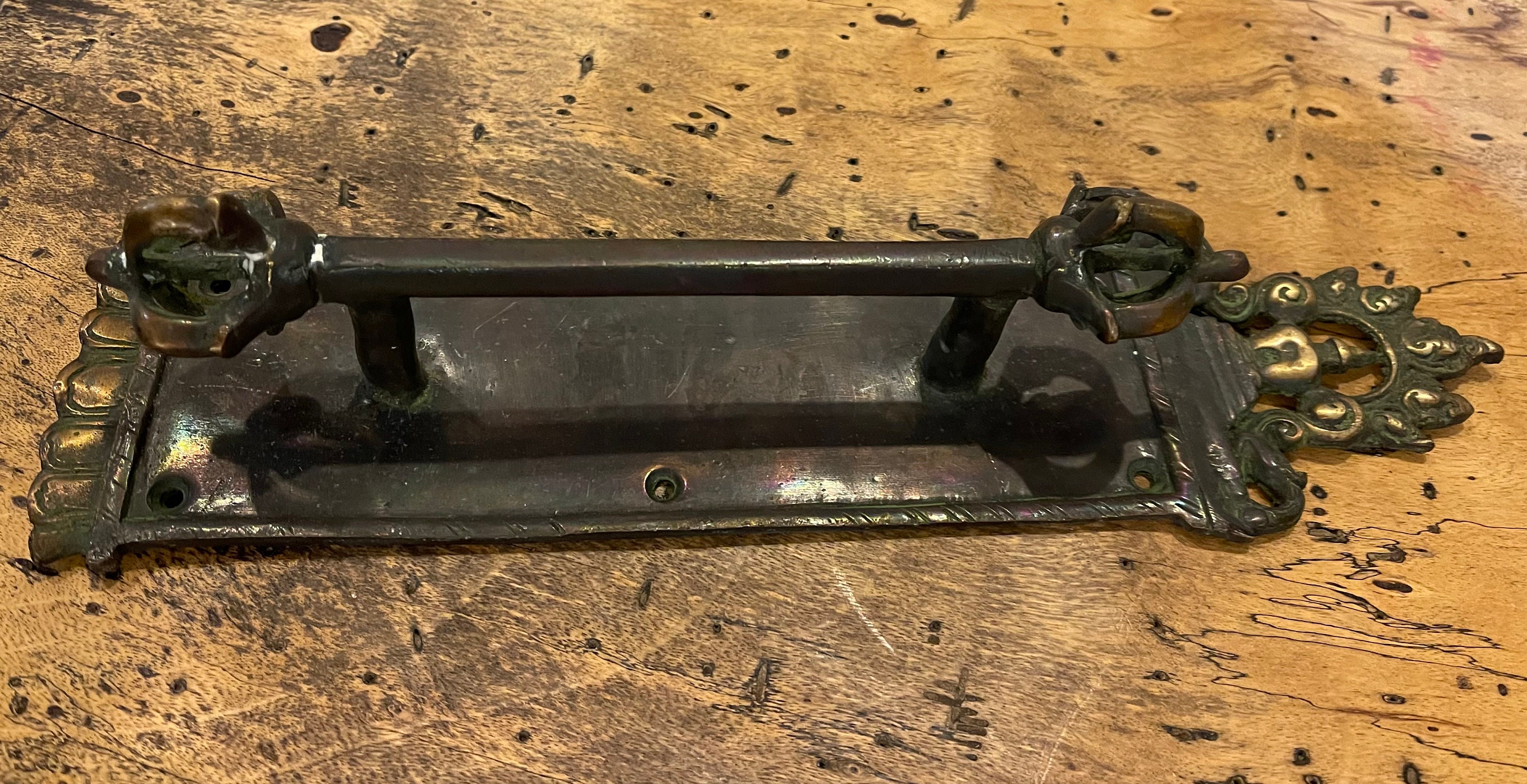 Vintage Brass Ornate Door Handle Decorative Door Pull | Etsy