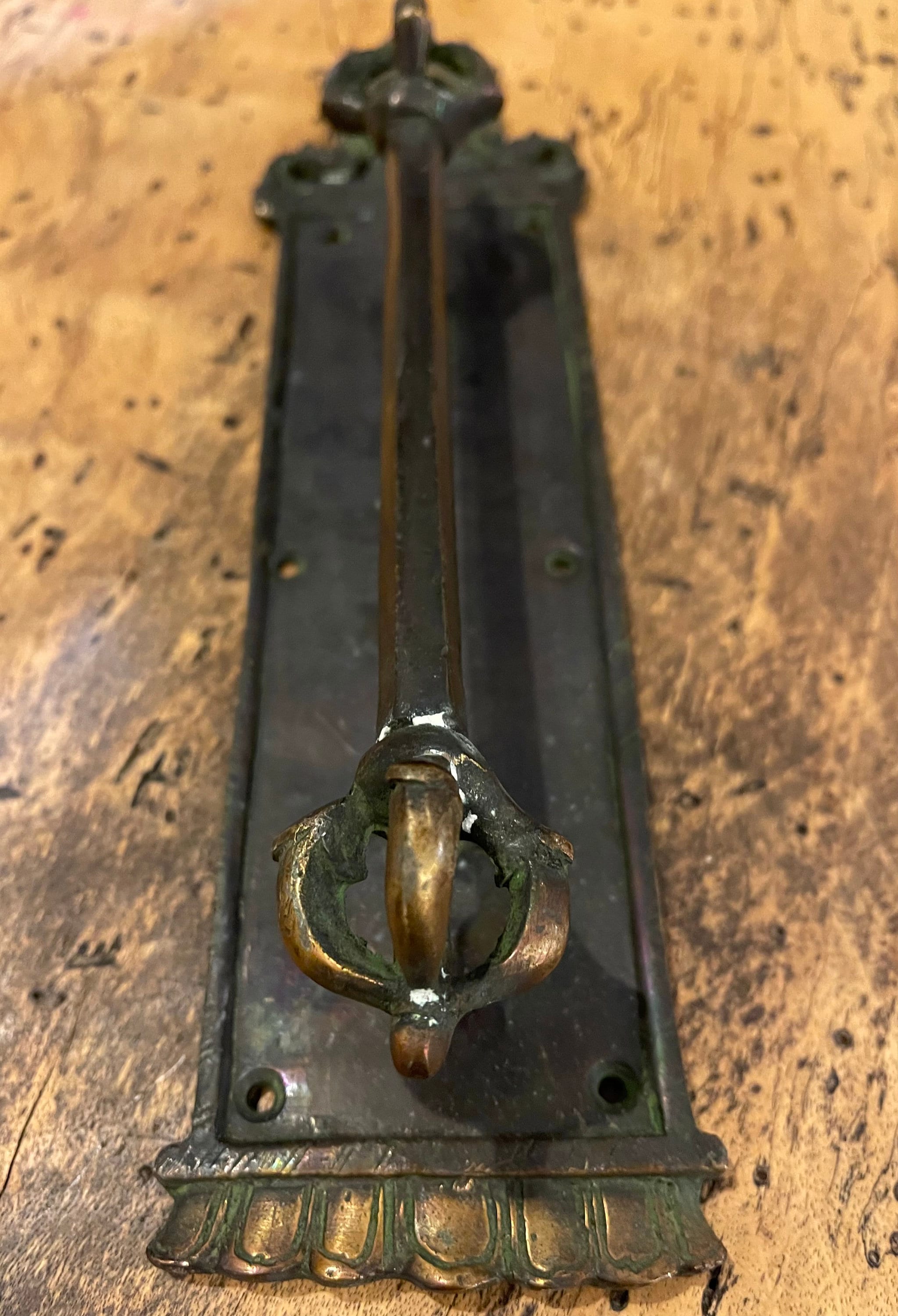 Vintage Brass Ornate Door Handle Decorative Door Pull | Etsy