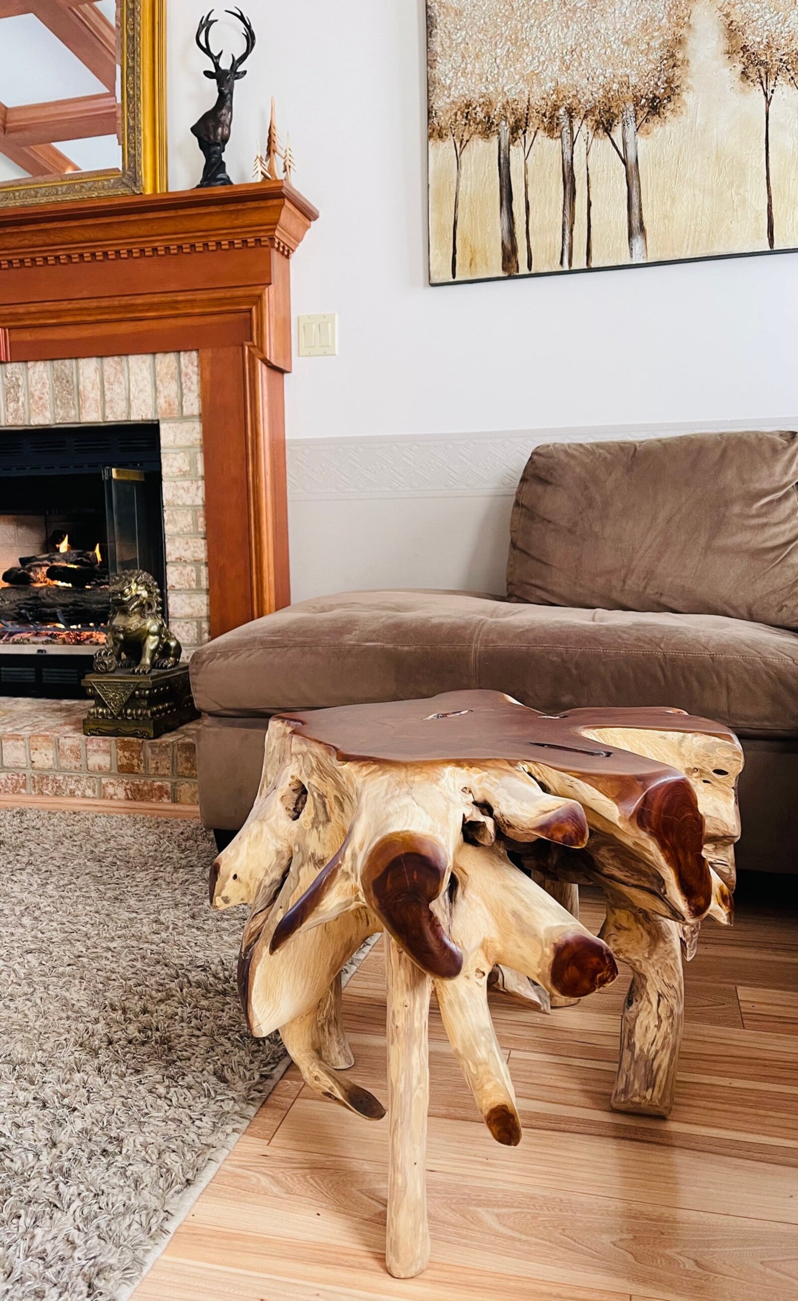 Teak Root Coffee Table Teak Wood End Table Teak Driftwood Side Table ...