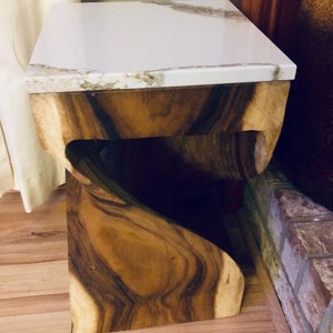 Teak Wood Coffee Table Base Twisted Side Table Teak Wood Plant Stand ...